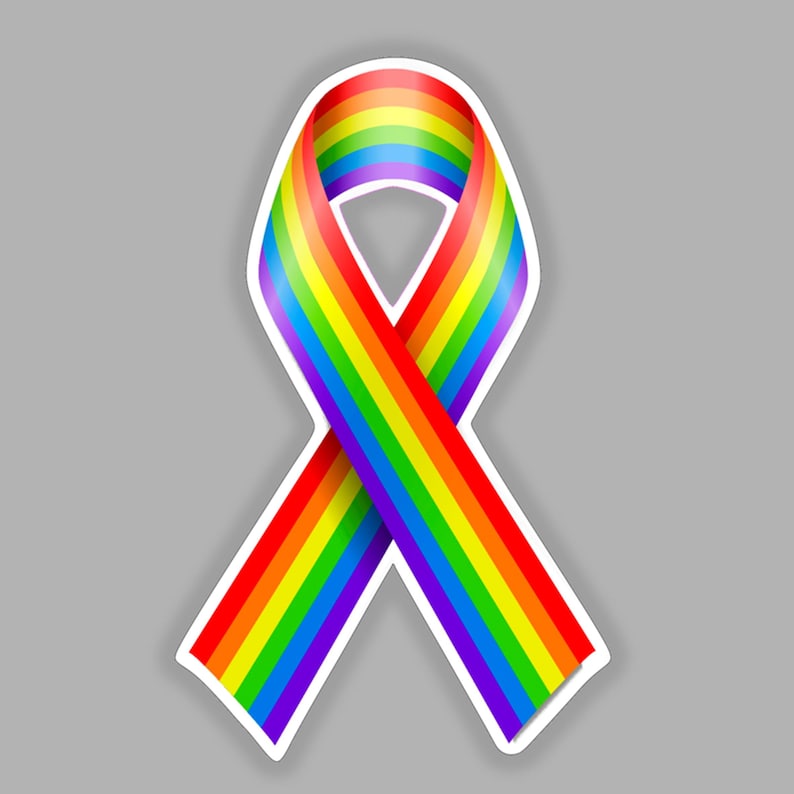 Rainbow Flag Ribbon LGBTI Gay Rights Equality 100 Mm 4 - Etsy