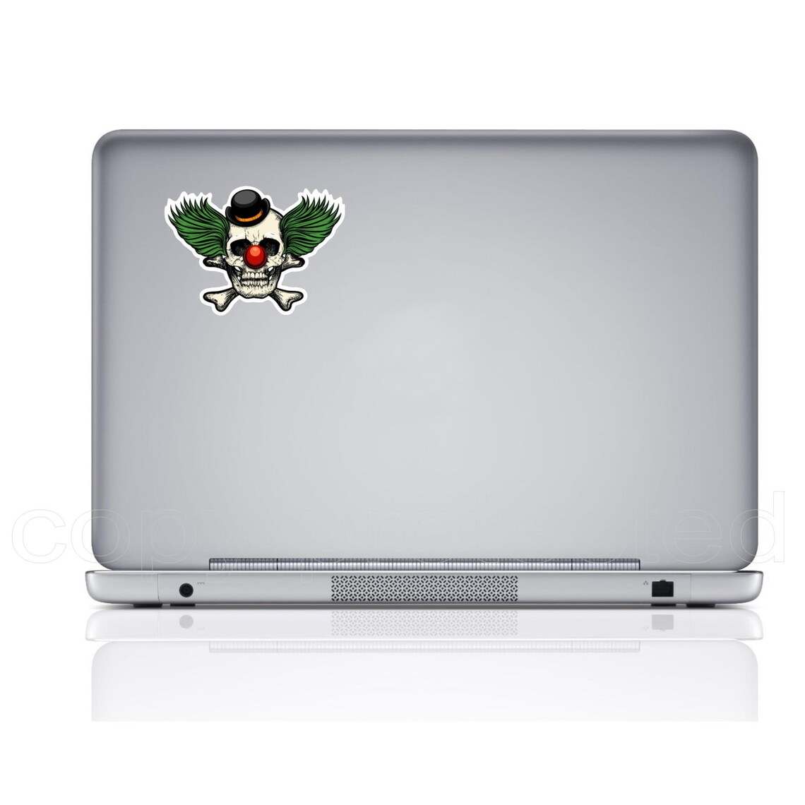 Car Bumper Sticker / Decal Scary Evil Clown Skull With Bowler | Etsy