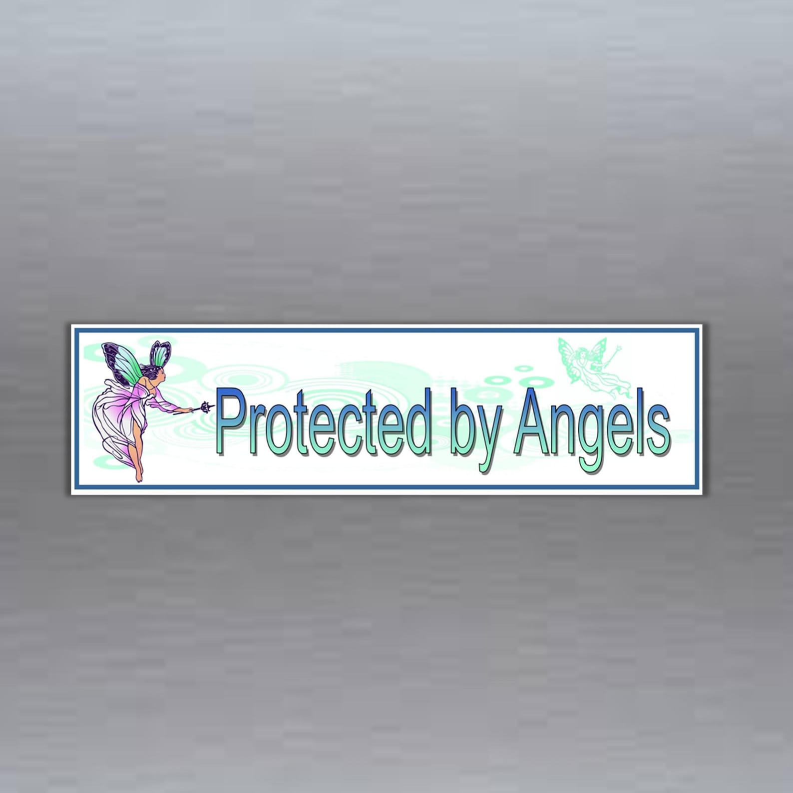 Fun Car Bumper Sticker. Protected by Angels Vinyl Stickers 200 | Etsy