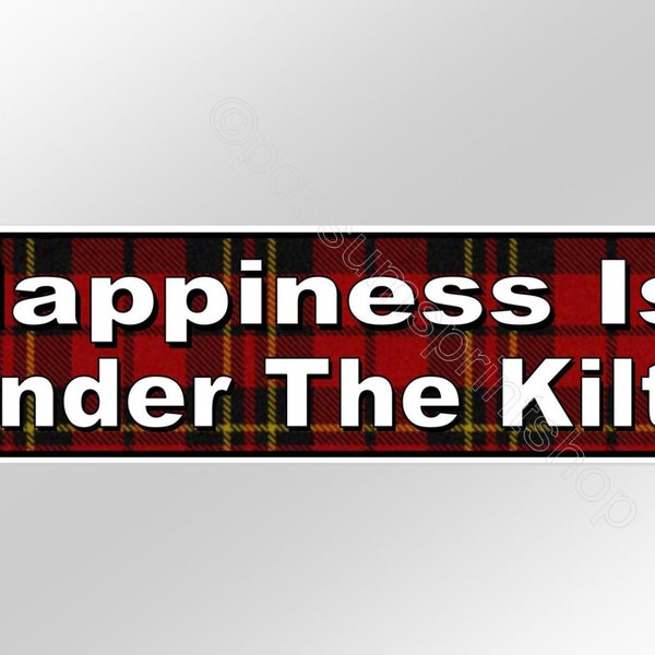 Scottish Kilt Decal - Etsy