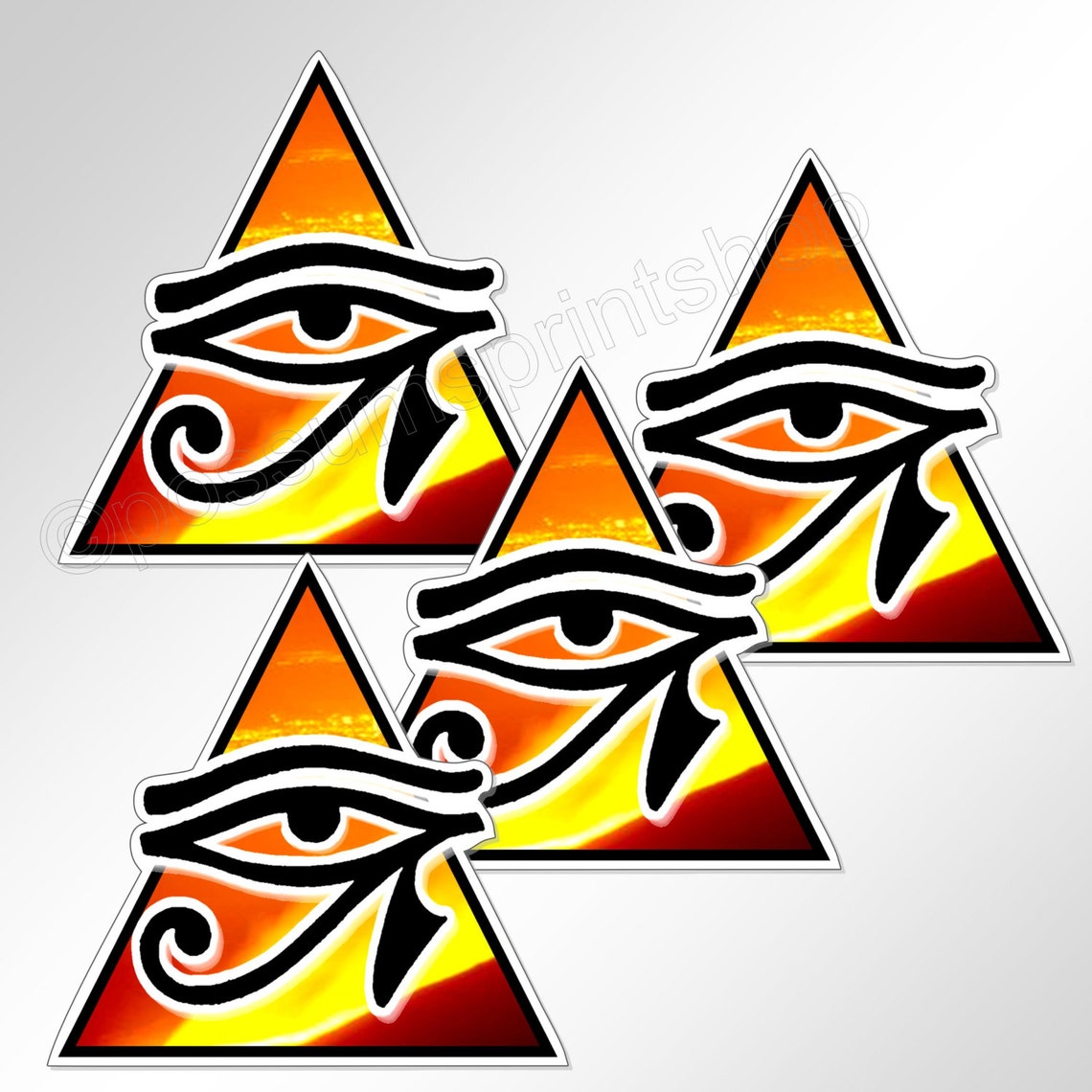 The Eye of Ra Four Small 2 Inch 50mm Eye of Ra Decals. - Etsy