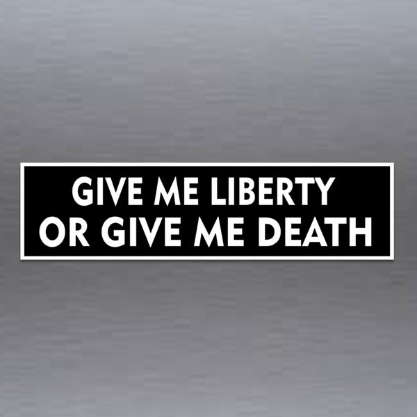 Liberty or Death Bumper Sticker - Etsy