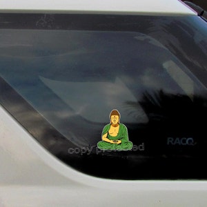 Buddha Vinyl Sticker. Buddhist Monk Peace Wisdom Car Laptop 90 X 104 Mm ...