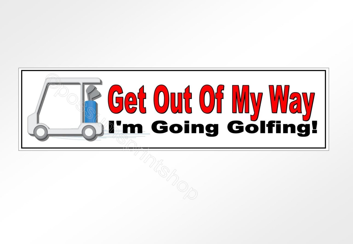 Funny Car Bumper Sticker. Get Out of My Way I'm Going - Etsy