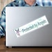 Fun Car Bumper Sticker. Protected by Angels Vinyl Stickers 200 Mm X 52 ...