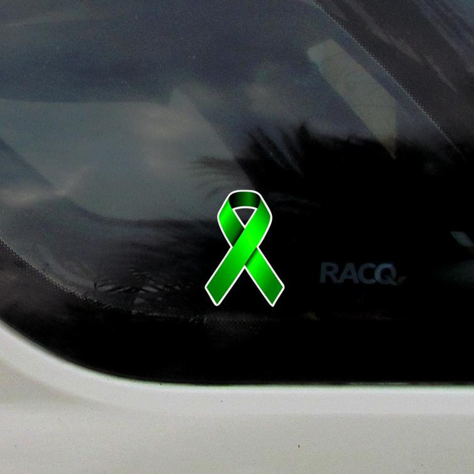 Green Ribbon Mental Health Awareness Ribbon Vinyl Sticker for - Etsy ...