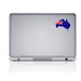 Map of Australia Sticker With Australian Flag . Weather Proof Vinyl ...