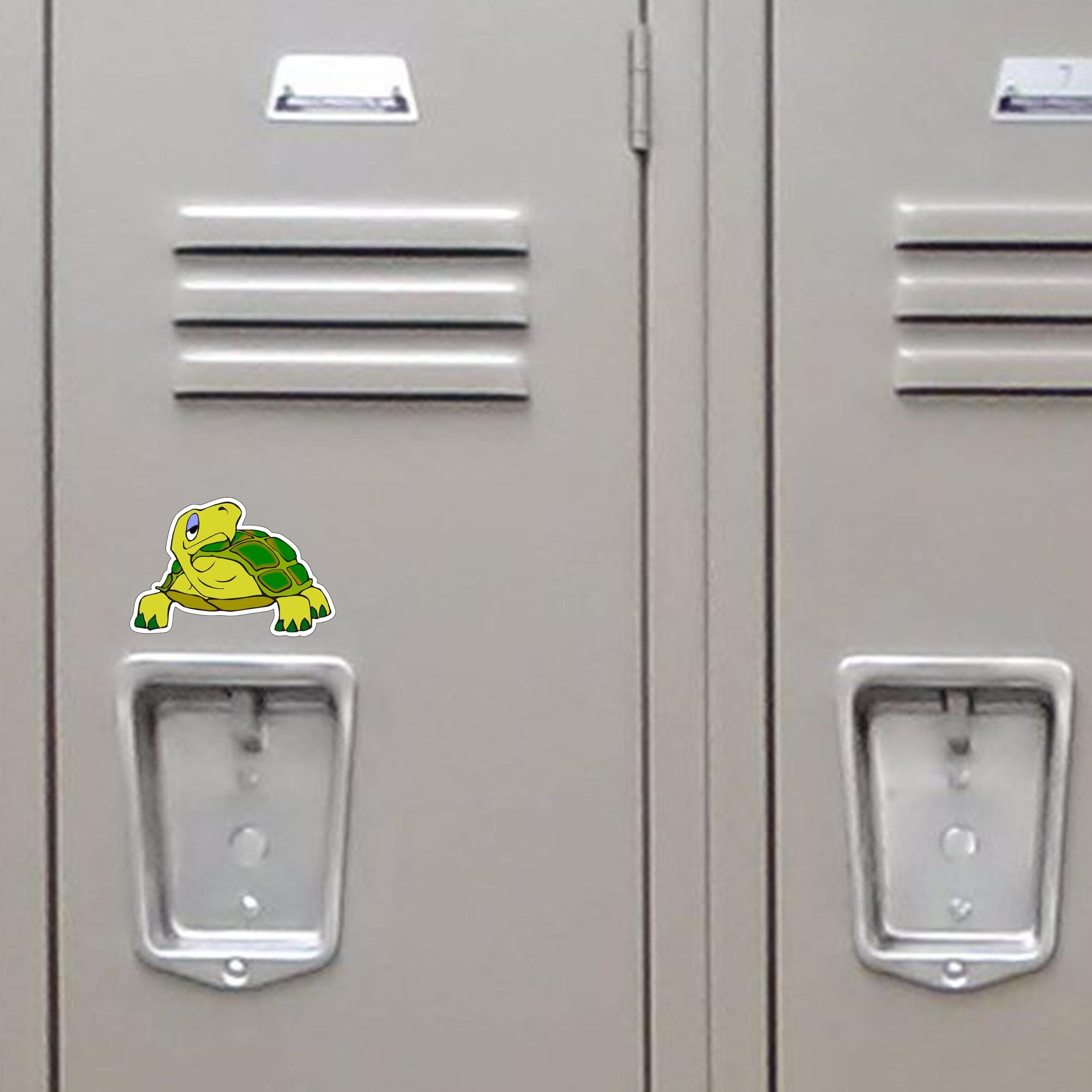 Green turtle vinyl sticker sea turtles laptop stickers | Etsy