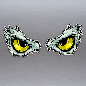 Eagle Eyes 2 Vinyl Stickers for Car Bumper or Laptop Each Eye Sticker ...