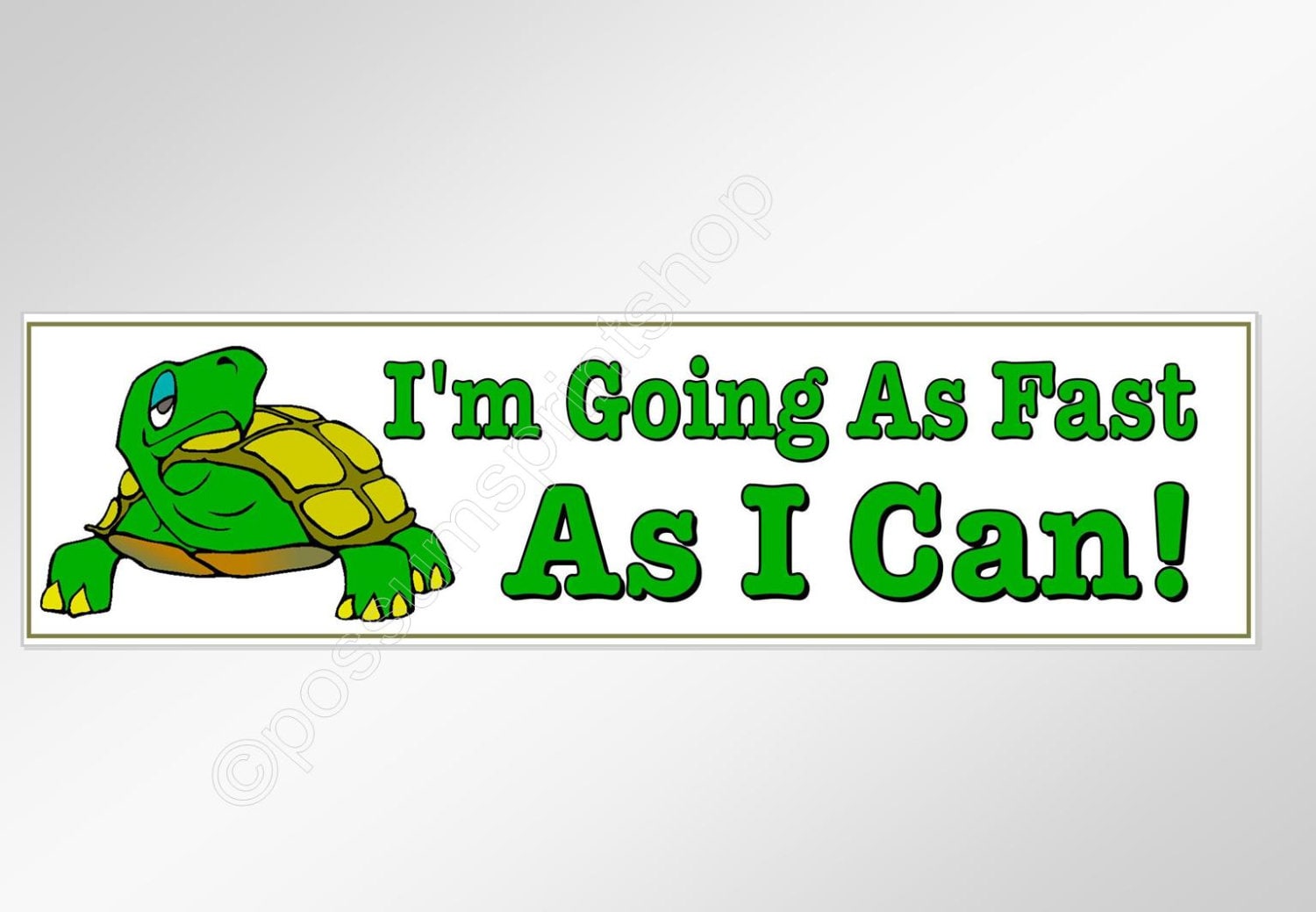Funny Bumper Sticker. I'm Going as Fast as I Can 200 Mm | Etsy