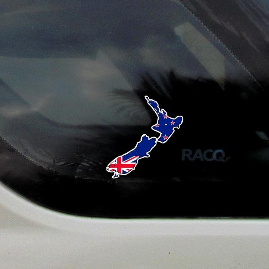 New Zealand Map Vinyl Sticker With the Flag for Kiwi New | Etsy