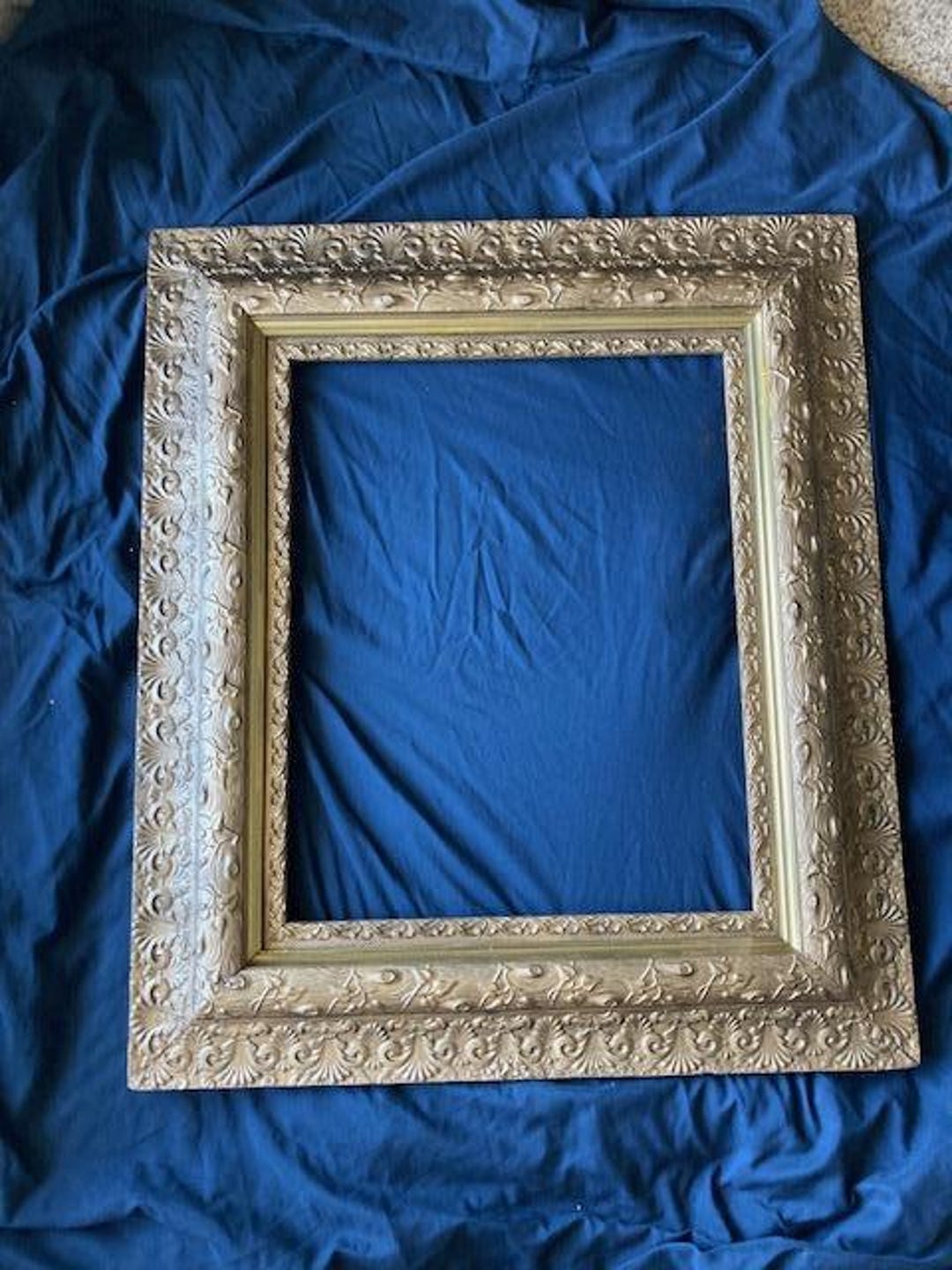 LARGE Antique Ornate Picture,portait,art Frame. Restored-antiqued Gold ...