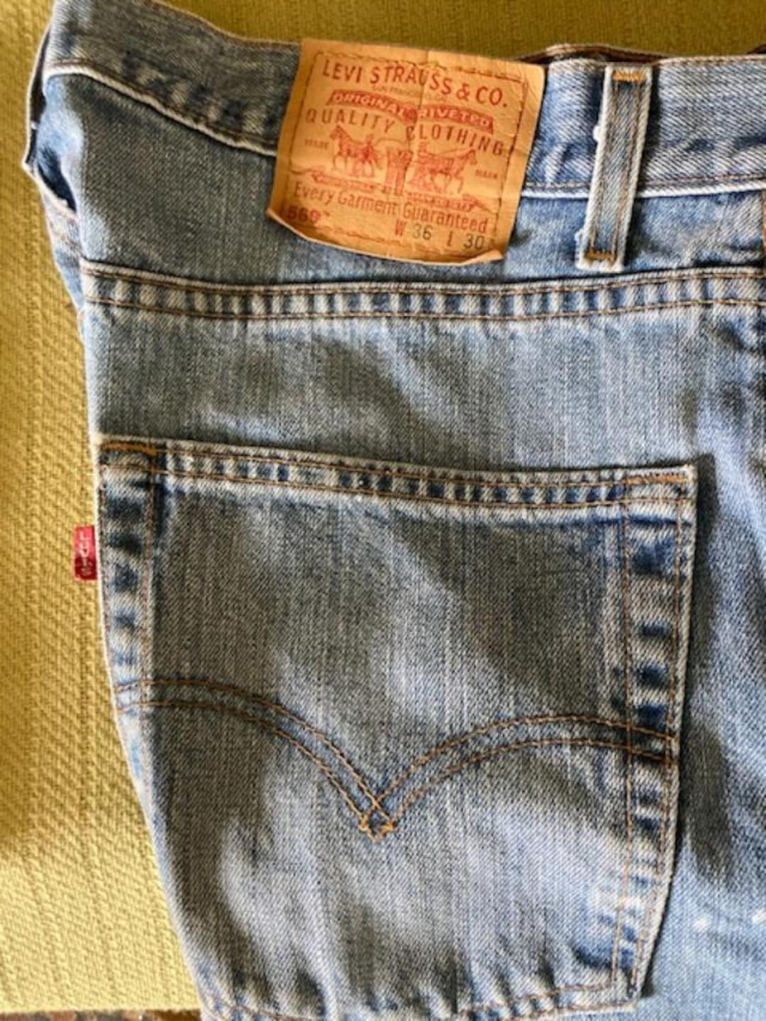 Levi Jeans Red Tag Authentic 569 Levis Mens Jean 569 Size 36 30 Relaxed ...