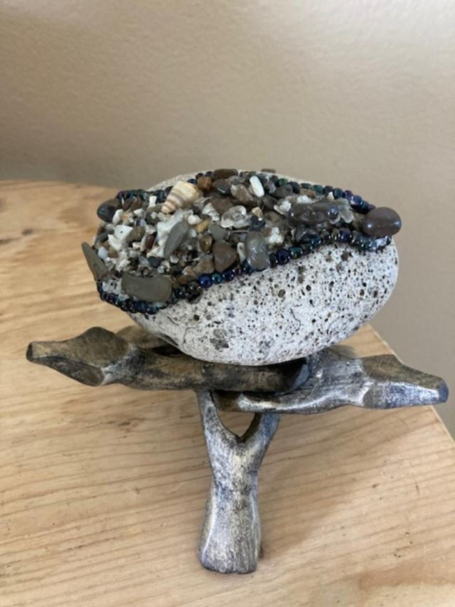Rock Art Sculpture Stone With Stand Unique Stone Appearing to Have ...