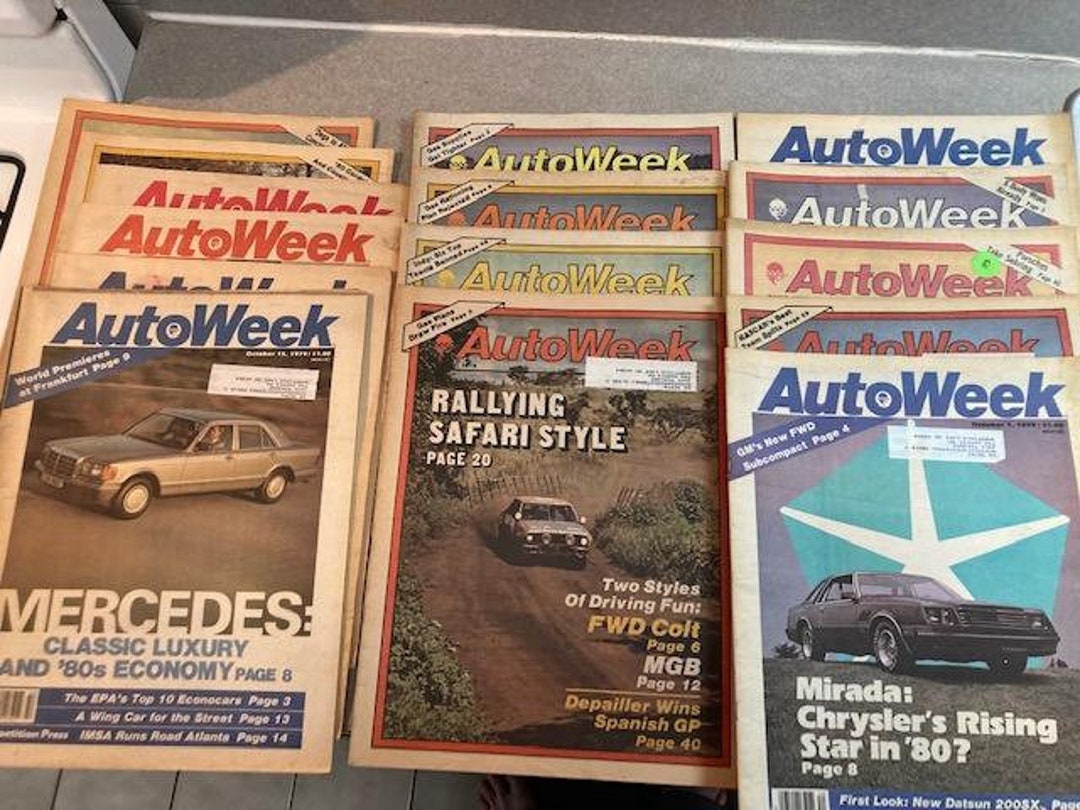 1979 Auto Week Magazine Newspaper Lot of 15 See Listing for Dates - Etsy