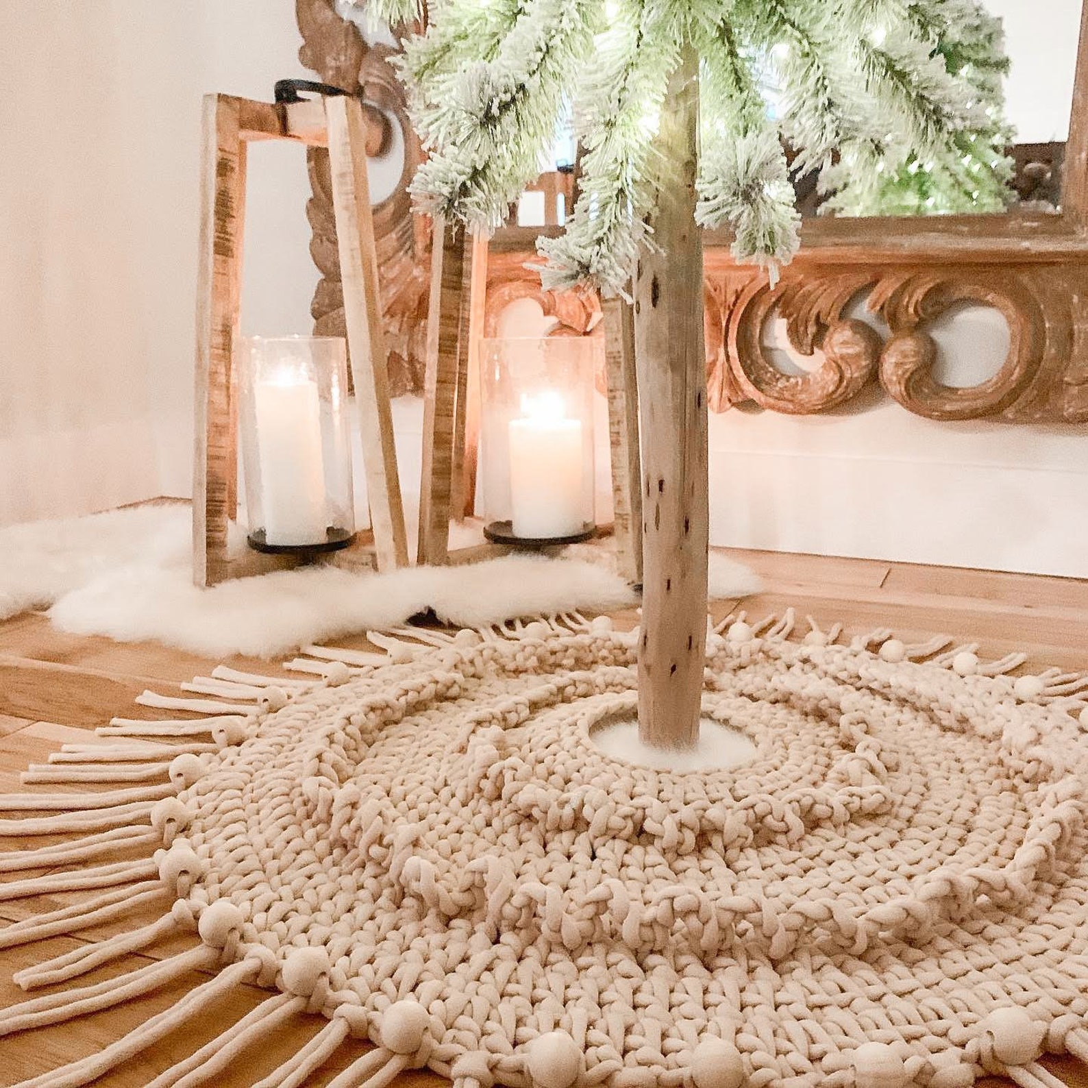 Boho Christmas Tree Skirt Crochet Pattern Bohemian Style - Etsy