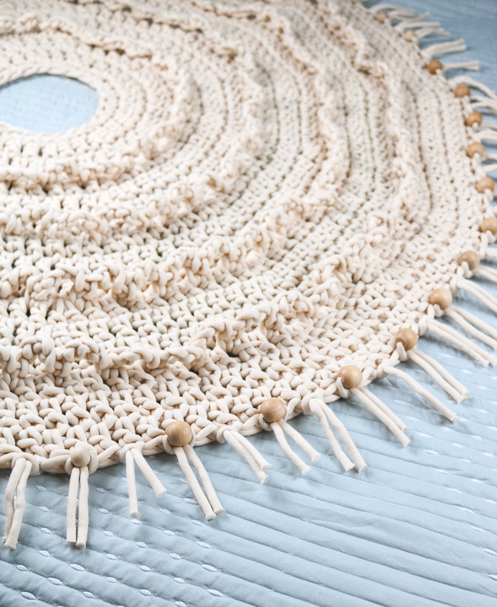 Boho Christmas Tree Skirt Crochet Pattern Bohemian Style - Etsy
