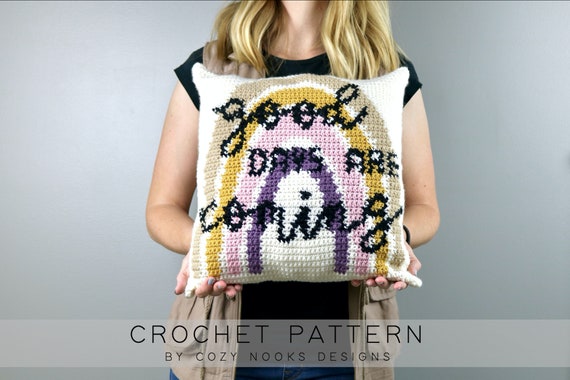 Good Days Pillow Crochet Pattern Crochet Pillow Baby | Etsy