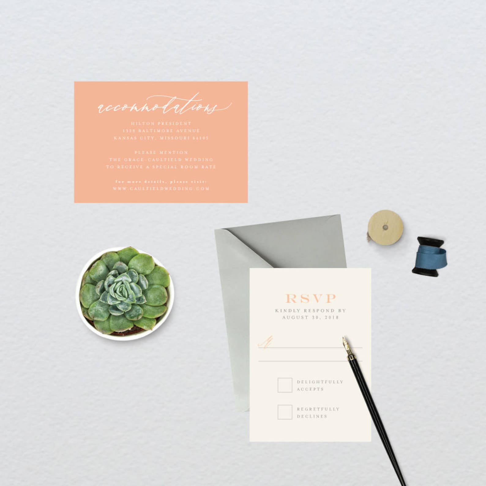 Modern Geometric Monogram Wedding Suite // DOWN PAYMENT Towards Printed ...