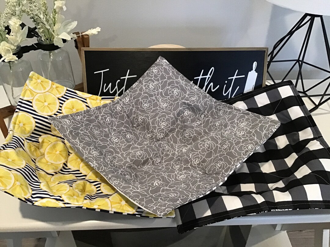 Microwave Plate Cozy/bowl Cozy/warm Foods/trendy Patterns/burnt Free ...