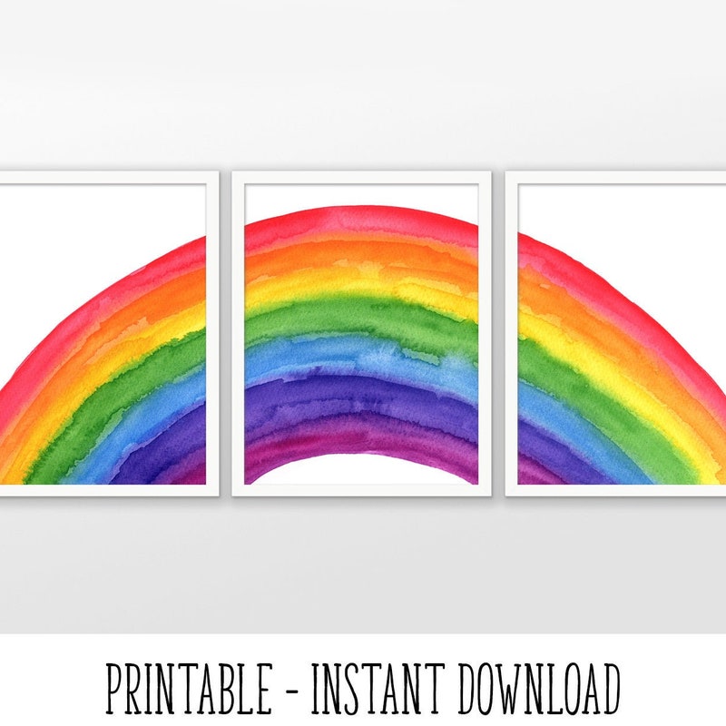 Rainbow Print - Etsy