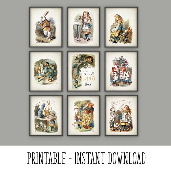 Alice in Wonderland Poster - Etsy