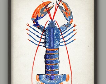 Lobster art | Etsy