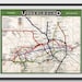 London Underground Map Wall Art Poster, Tube Metro Subway System ...