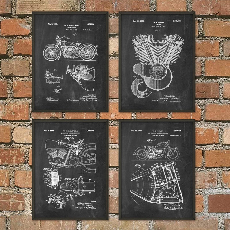 Motorcycle Poster - Etsy