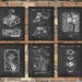 Computer Patent Wall Art Poster Set of 6 Computer Room Home Decor IT ...