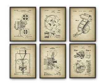 Motion Picture Camera Edison Patent Wall Art Poster Movie | Etsy