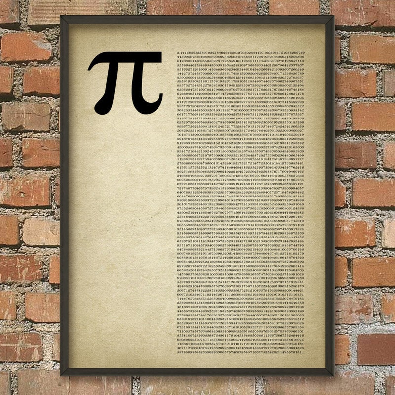 Pi Poster - Etsy