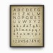 Alphabet Chart Childrens Room Wall Art Print Back to School - Etsy