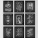 Ultimate Computer Patent Wall Art Poster Set of 9 Computer Room Home ...