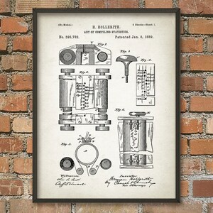 First Computer Patent Print, Computer Wall Art Poster, Computing ...