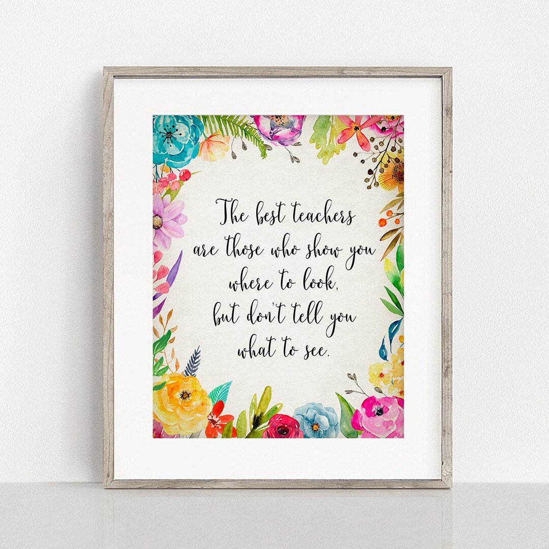 Teacher Quote Art Print, Teacher Gift Idea, Faculty Lounge Poster ...