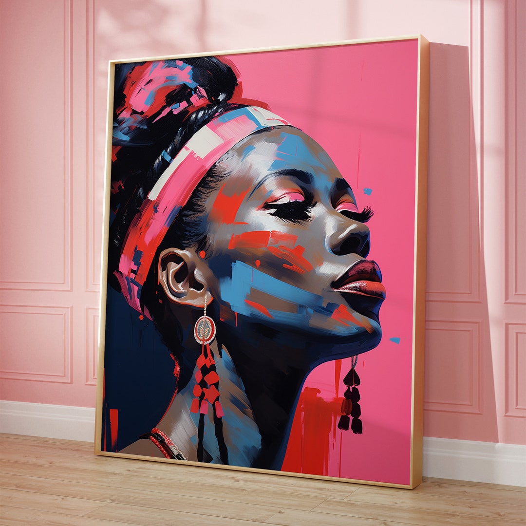 PRINTABLE Black Woman Art Africa Wall Art Print African - Etsy