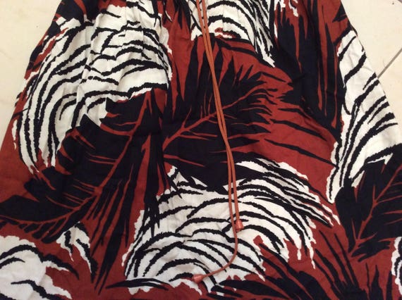 David Molho Paris Vintage 60s 70s Black Rust Orange W… - Gem