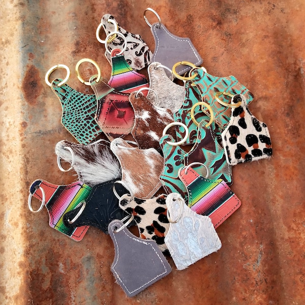 Cow Tag Keychain - Etsy
