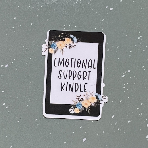 Emotional Support Kindle Sticker Reader - Etsy