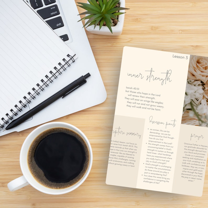 Bible Study Lesson Plan BUNDLE, 5 Lessons [printable PDF] - Etsy