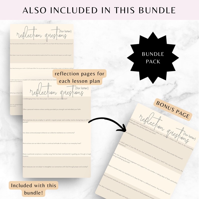 Bible Study Lesson Plan BUNDLE, 5 Lessons [printable PDF] - Etsy