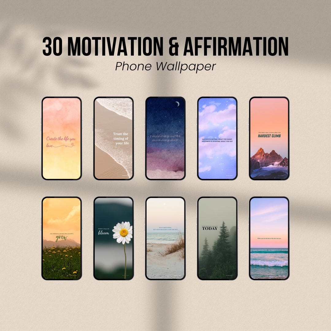 30 Inspirational Motivational Phone Wallpapers | Pastel Aesthetic ...