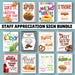 Staff and Teacher Appreciation Sign Bundle, School PTO PTA Food ...