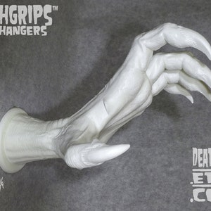 Left WEREWOLF Hand DEATHGRIPS™ Wall Hanger by Gabe Escamilla "white ...