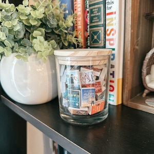 Customizable Mini Book Jar, Mini Book Display, TBR, Tiny Book Jar, Book ...