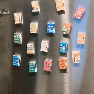 5mm Foam Mini Book Magnets | Mini Book Display | TBR | Book Lover Gift ...