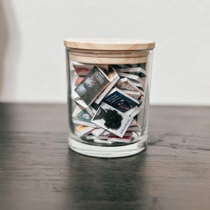 Customizable Mini Book Jar, Mini Book Display, TBR, Tiny Book Jar, Book ...