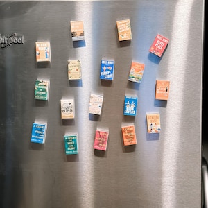 5mm Foam Mini Book Magnets | Mini Book Display | TBR | Book Lover Gift ...