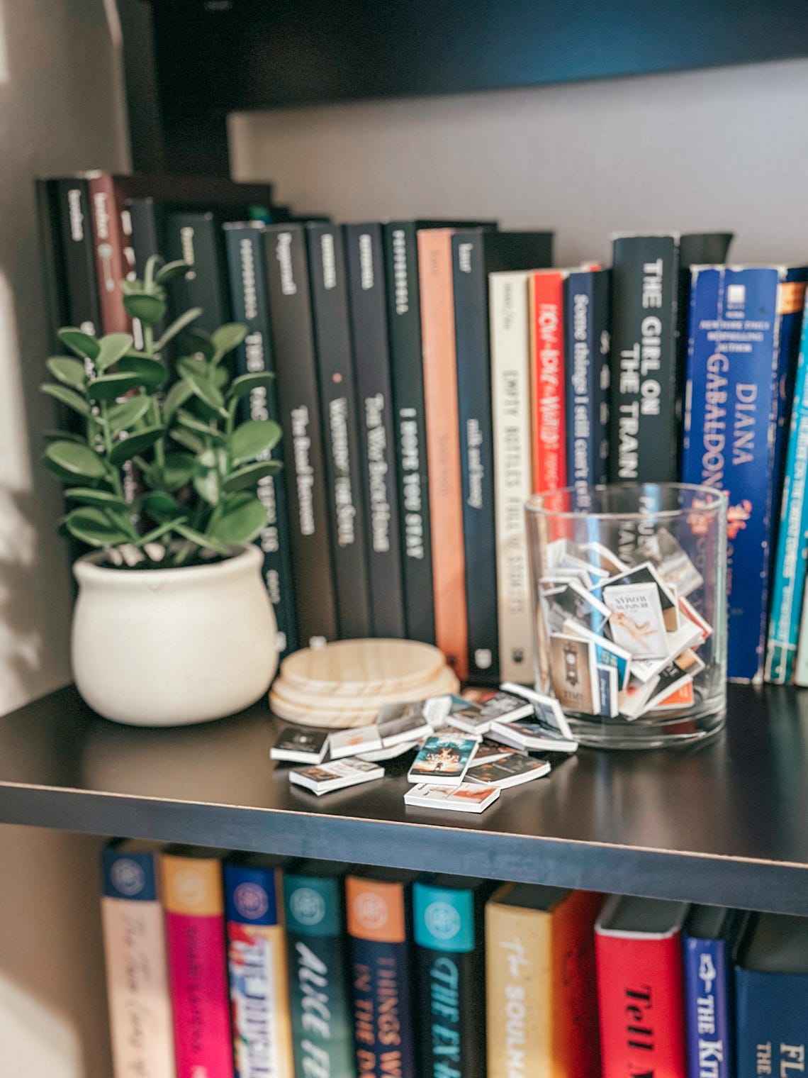 Customizable Mini Book Jar, Mini Book Display, TBR, Tiny Book Jar, Book ...